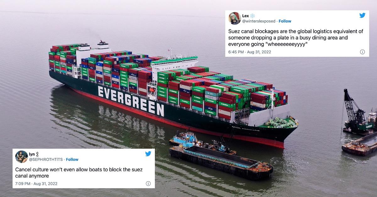 Suez Canal Memes Reemerge After Another Ship Gets Stuck