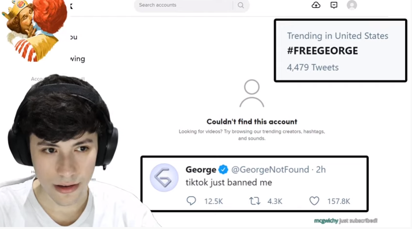 Why Was GeorgeNotFound Banned From TikTok? For No Reason, It Seems