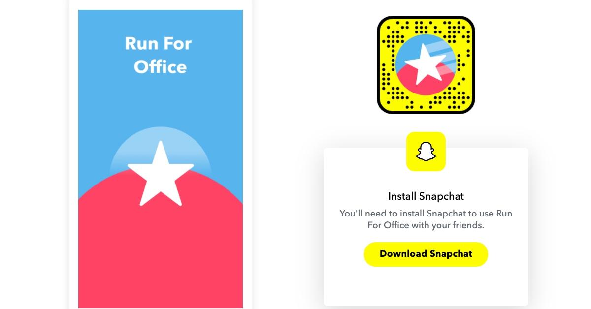 What Is the New Snapchat Tool, Run for Office? Here's What We Know