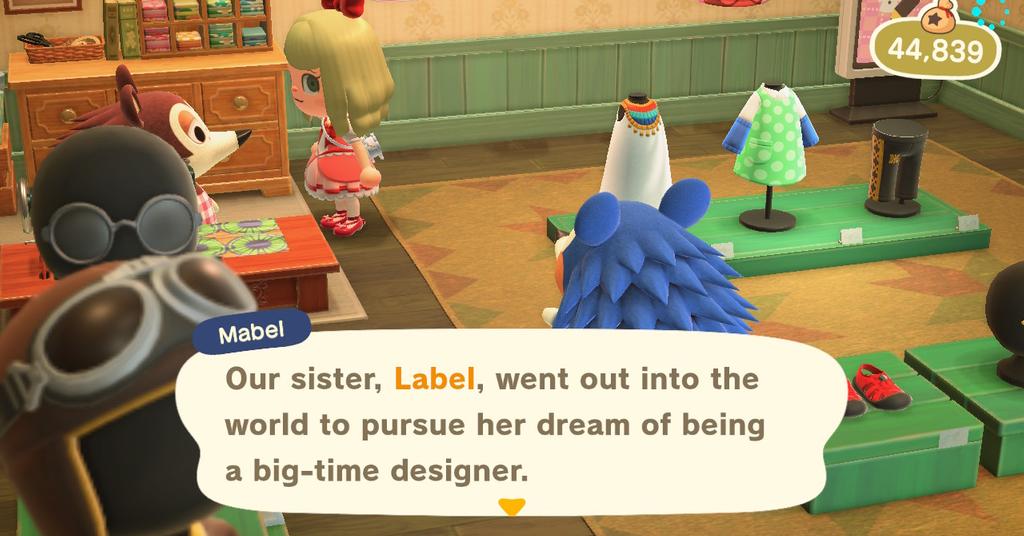 'Animal Crossing: New Horizons' Label Challenge From Third Able Sister