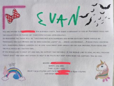 This Clever Kids' Birthday Party Invite Is a Game-Changer