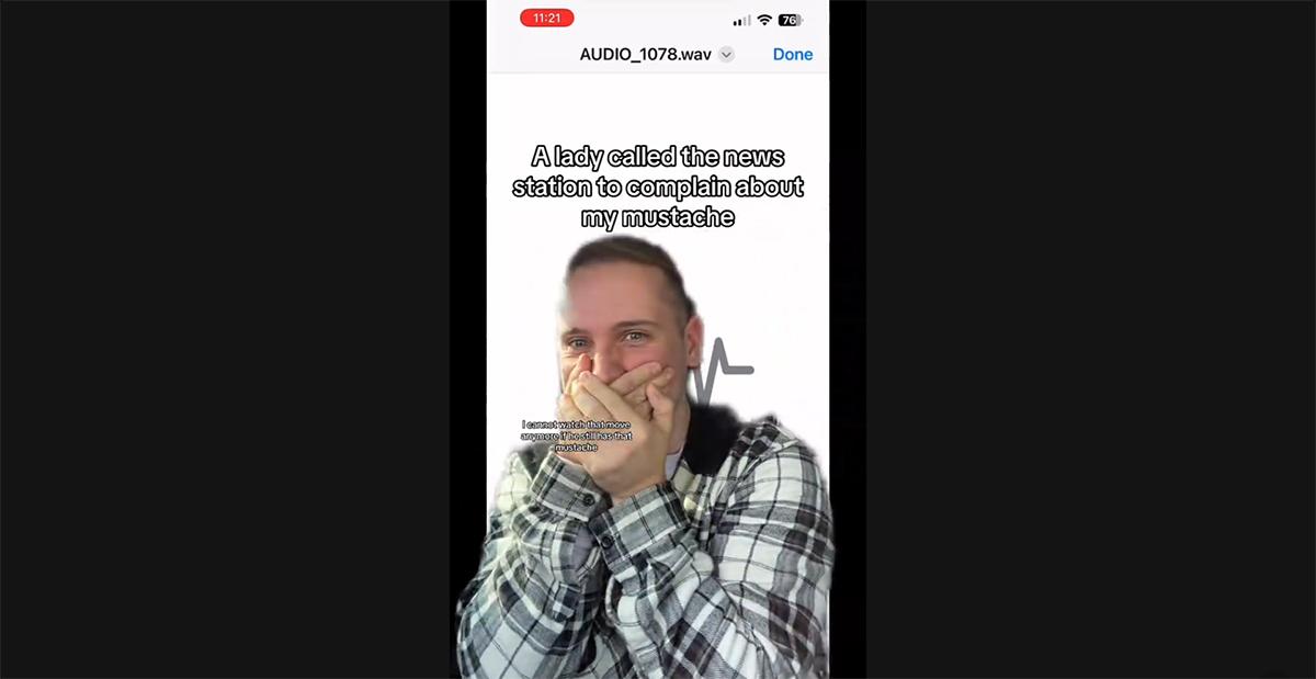 News Anchor Is Reeling Over Complaint About His Mustache