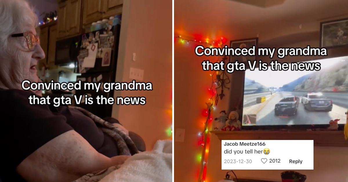 This Gamer Convinced His Grandma GTA Chase Was on the News