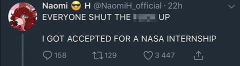 NASA Intern Loses Her Internship After Insulting the Wrong Person Online