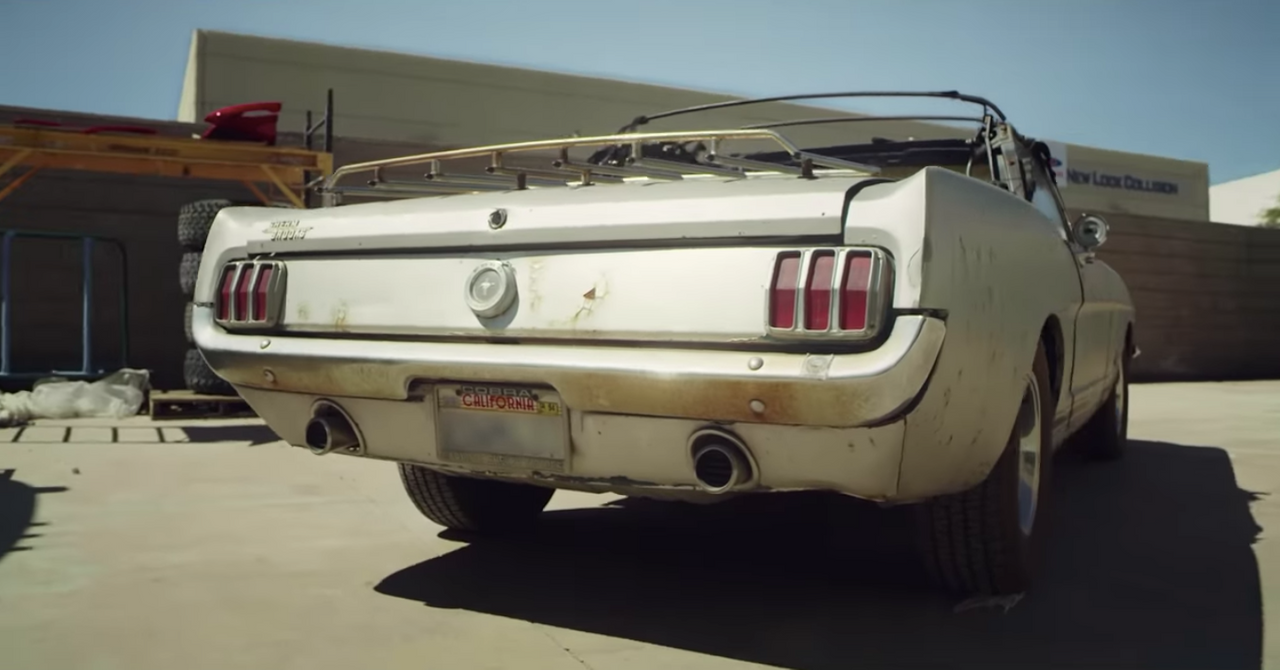 Jason Momoa Restores Lisa Bonet's First Car, a 1965 Mustang, in New Video
