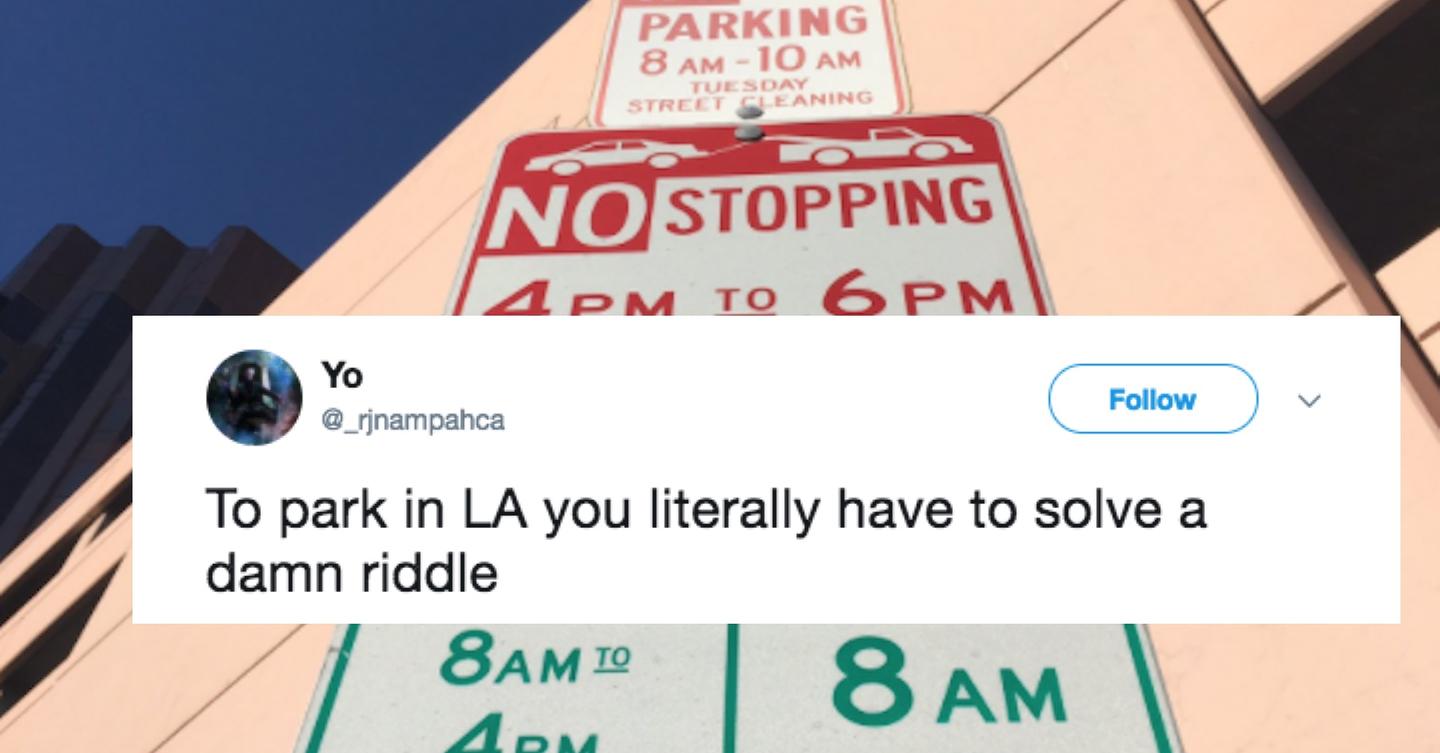These Insanely Confusing Parking Signs Have People Scratching Their Heads