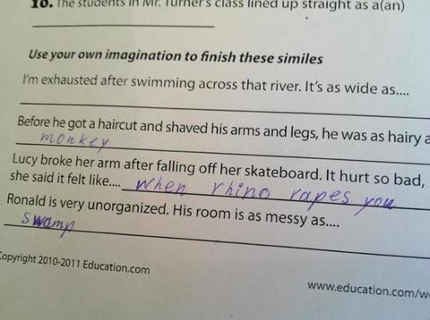 41 Test Answers That Should Be Marked Right Even Though They're Wrong