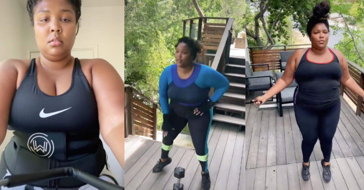 Lizzo Speaks Directly to Body Shamers in Viral Workout Video