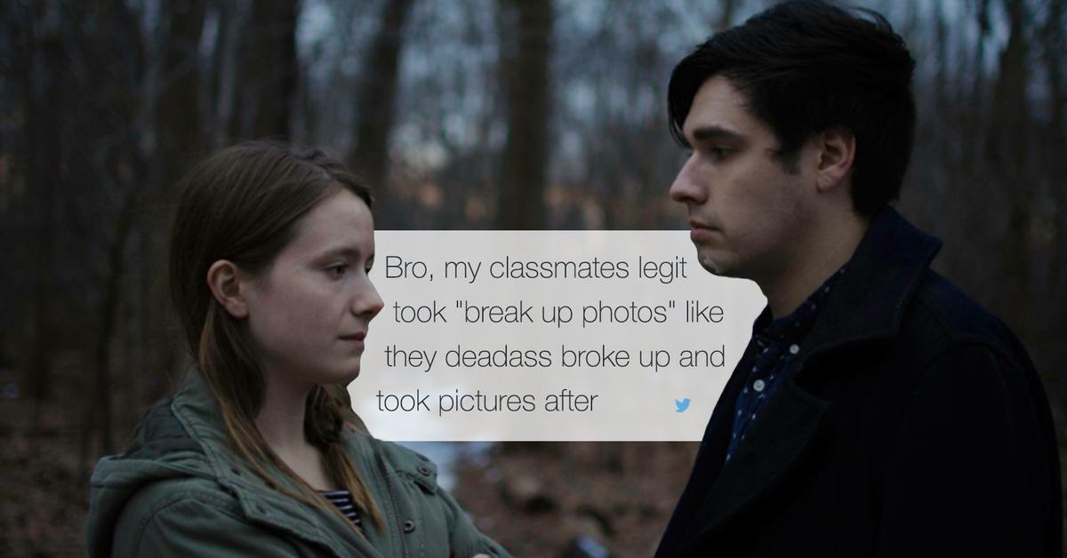 Breakup Photoshoot Couple Has Us So Confused