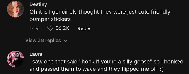 Honk if You Bumper Sticker Meaning