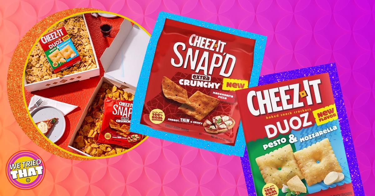 We Tried That: Cheez-It Snap’d Margherita Pizza and Duoz Pesto + Mozzarella