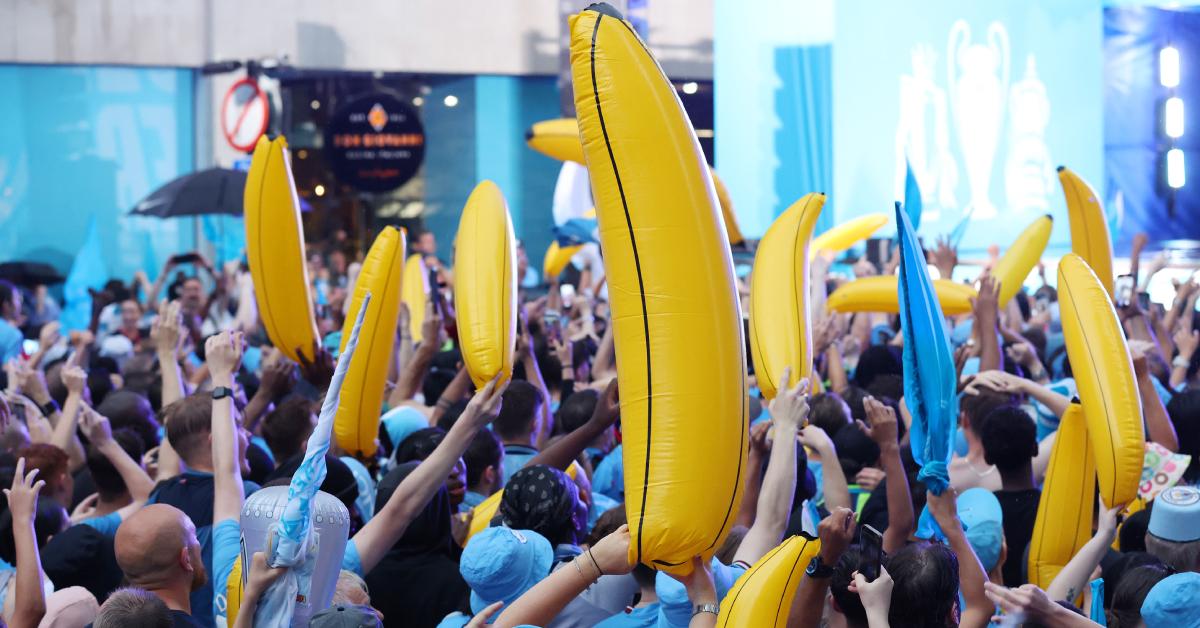 Man City Fans Love Big Inflatable Bananas — but Why?