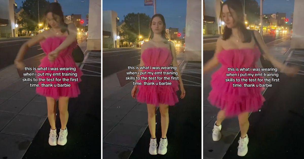 Woman Has First Off-Duty EMT Experience Dressed as Barbie