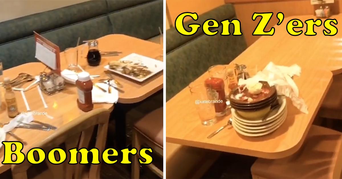 Server's Viral TikTok Shows How Boomers vs. Gen Z'ers Leave Tables At ...