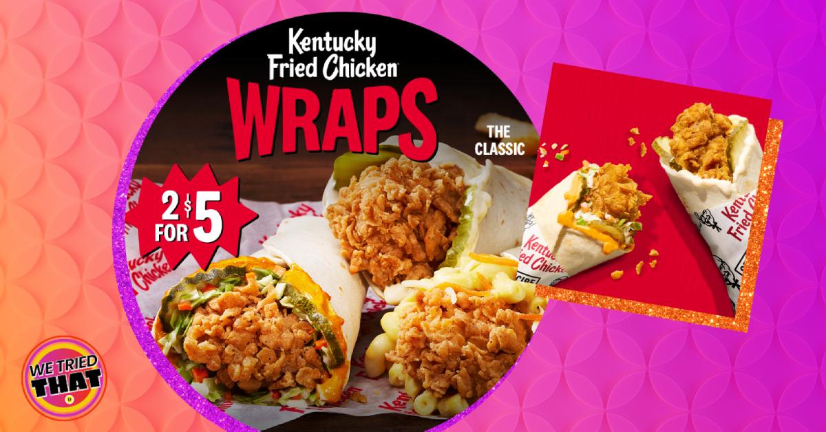 We Tried That: KFC Wraps Are Here in Three Options