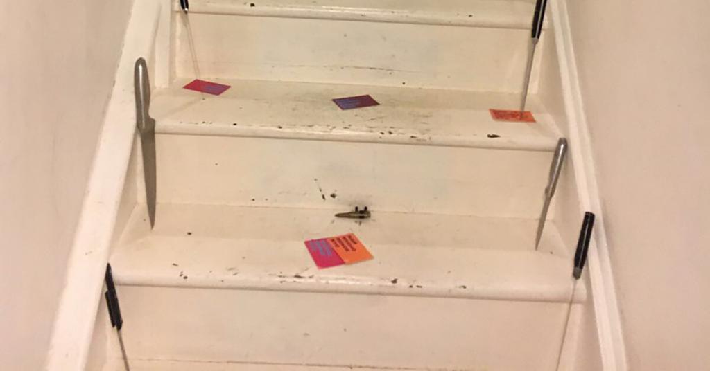 Police Share Disturbing 'Stair of Knives' Found in Abuse Victim's Home