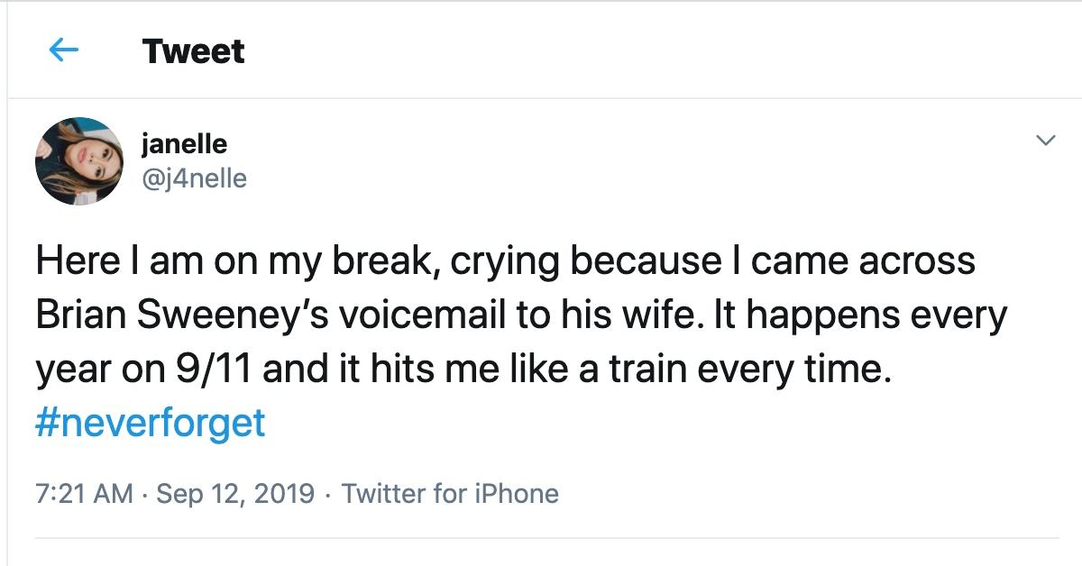 Who Was Brian Sweeney? 9/11 Victim Left a Heartbreaking Voicemail