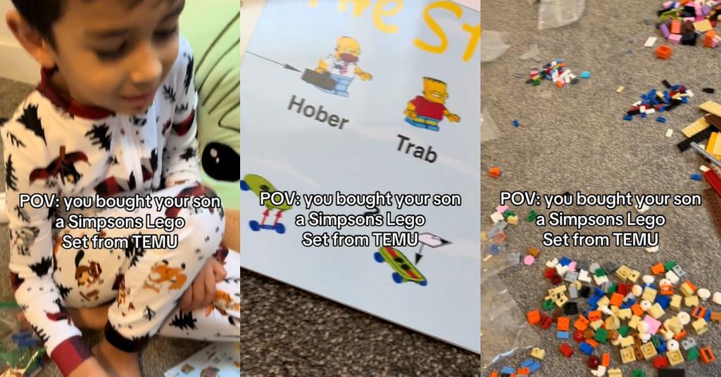 Dad Buys Son Temu ‘Simpsons’ Lego Set for Christmas