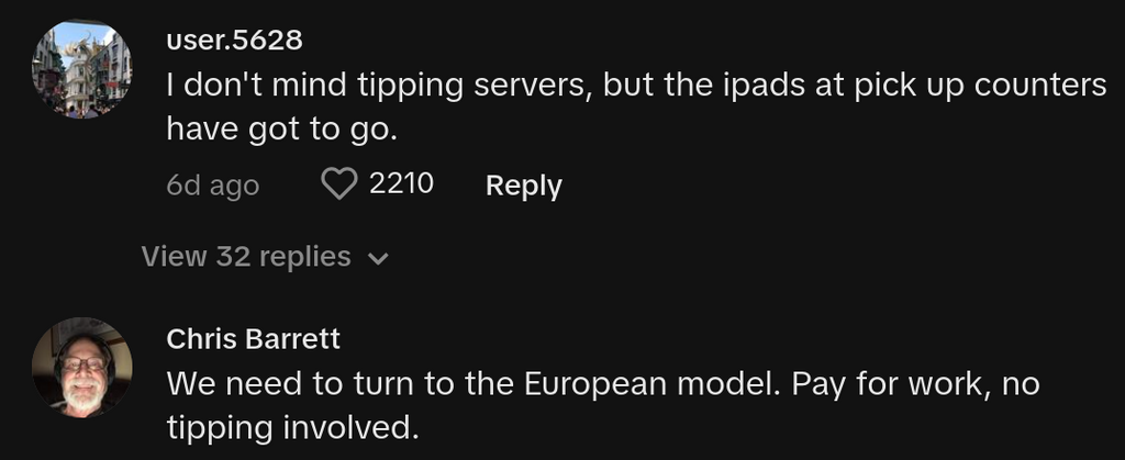 Man Argues Why He’s “Done” Tipping Servers at Restaurants