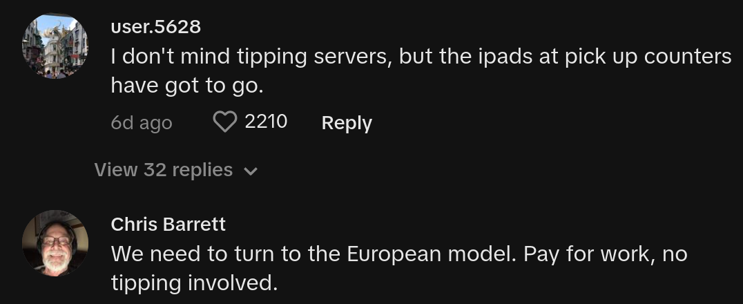 Man Argues Why He’s “Done” Tipping Servers at Restaurants