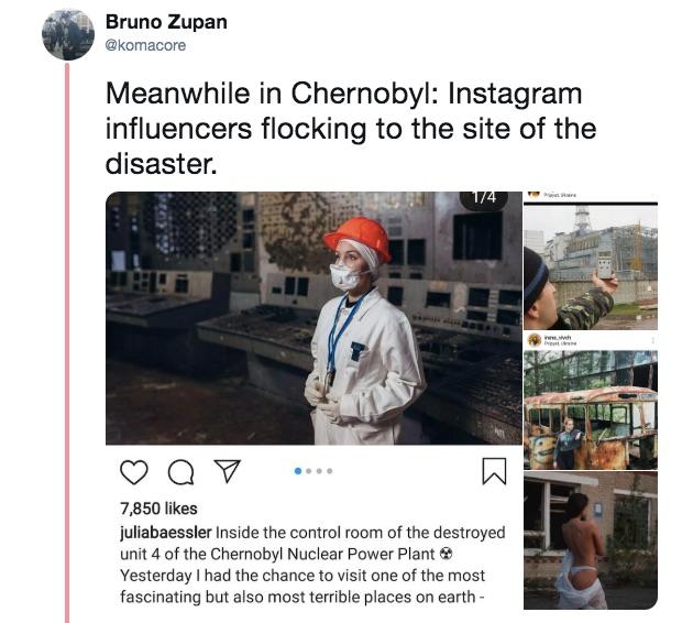 Chernobyl Has Become a Trendy New Place for Instagram Influencers to ...
