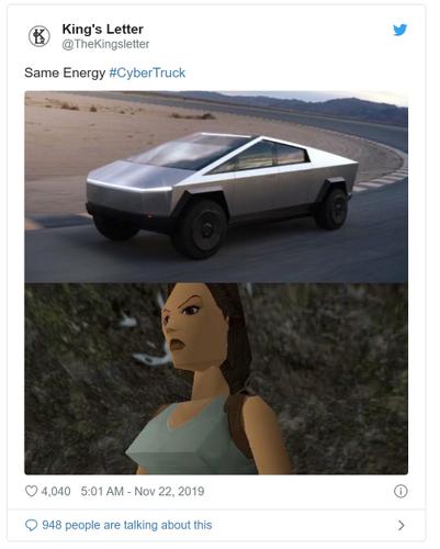 Elon Musk Revealed Tesla's Cybertruck and It's Already a Meme