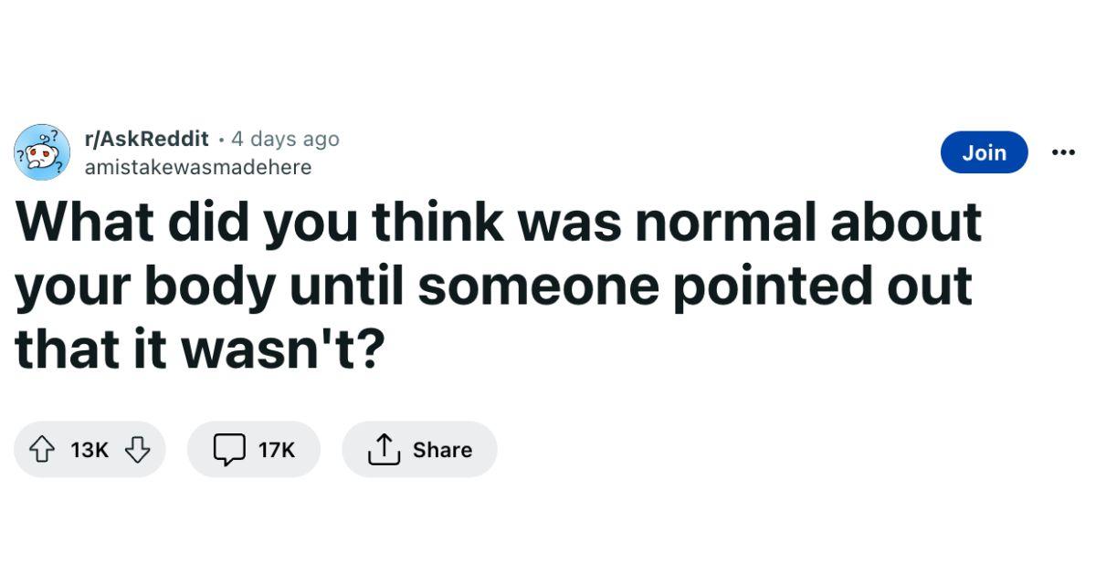 Strange Things People Notice About Their Bodies