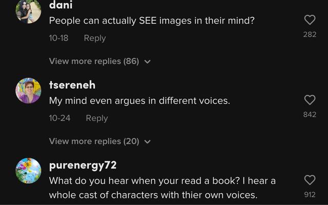 TikToker Sparks Debate Over Whether an Inner Monolgue Is a Voice