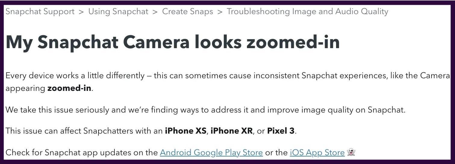 Why Is My Snapchat Zoomed In? Troubleshooting Fixes