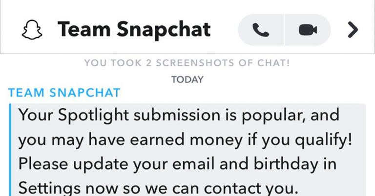 How Does One Receive Their Snapchat Spotlight Payment?