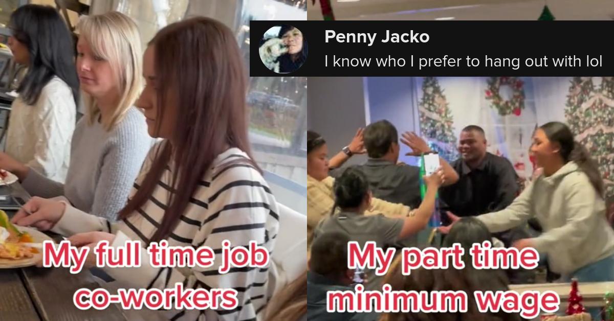 Full-Time Office Worker Party vs Part-Time Worker Party TikTok