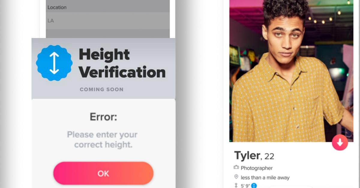 These "Stories" Like Tinder's Male Height Verification, Must Be April ...