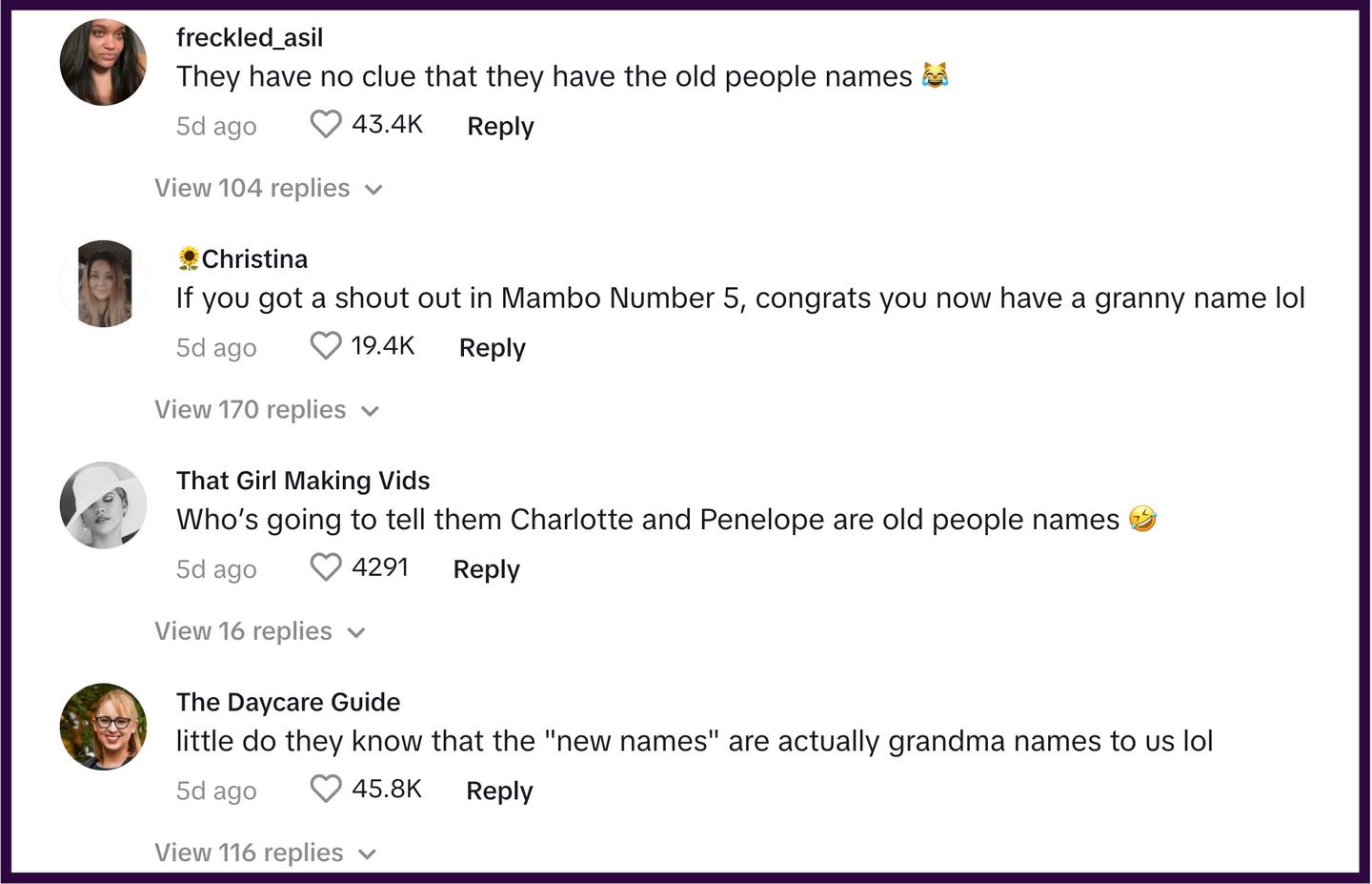 Millennial Names Like Ashley Are "Old People Names" Now