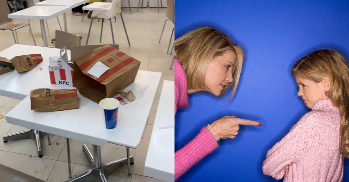 “My Momma Would’ve Beat Me” — Kids Leave Trash Around Tables