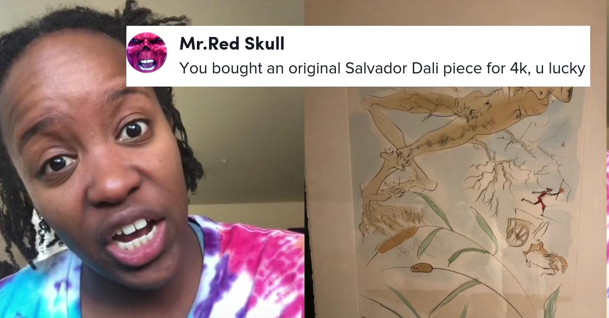 TikToker Accidentally Buys Original Dali for $4,000 at Auction