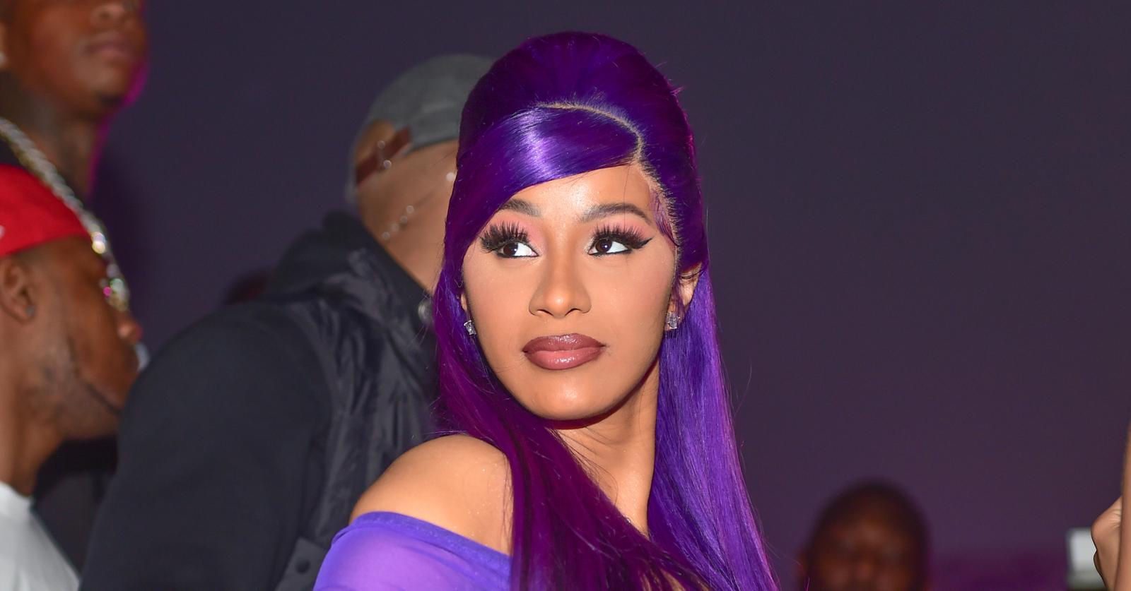 Cardi B Shares Rare Look at Her Natural Hair in Instagram Story