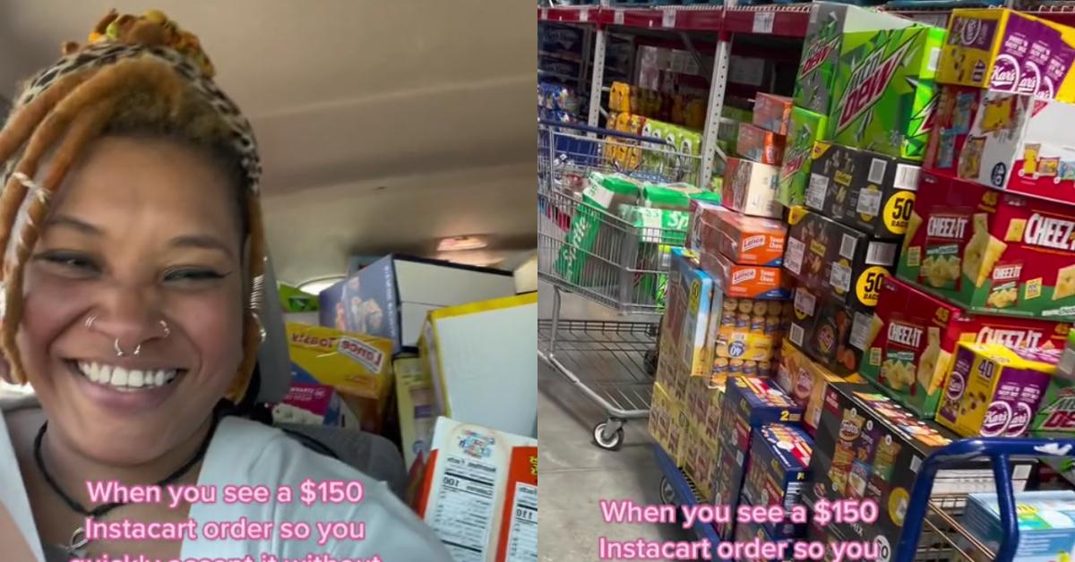 Instacart Driver Gets $150 Delivery Order —And It’s Massive