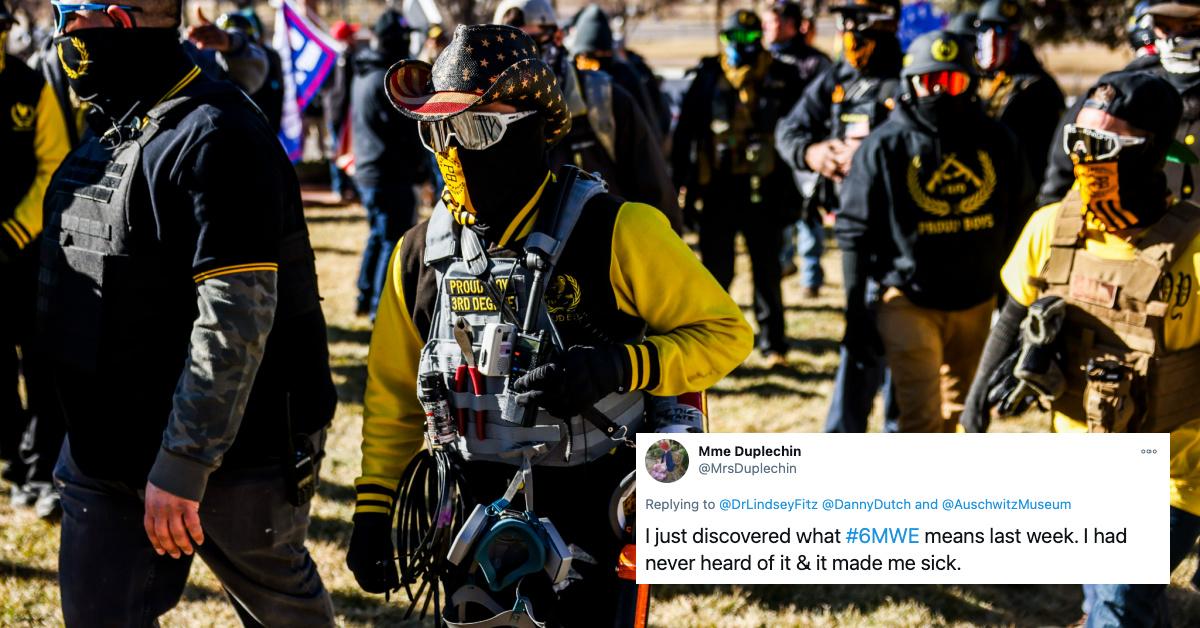 “6MWE” Meaning: The Anti-Semitic Phrase Is Popular With the Proud Boys