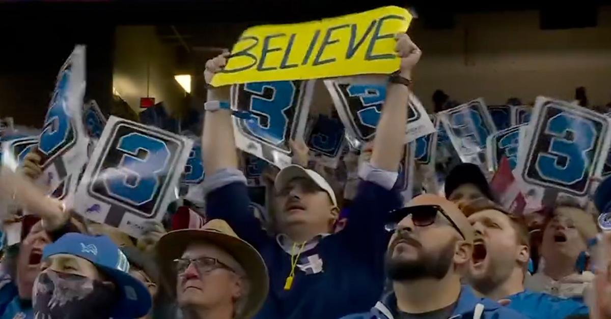 Why Do the Lions Fans Have 3 Signs?