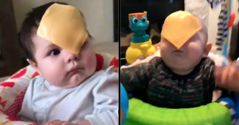The "Cheese Challenge" Has Parents Throwing Slices on Their Baby's Faces