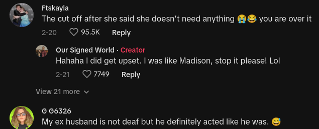 Mom Signs Toddler's Babbling to Deaf Dad