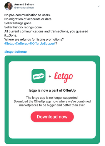 What Happened to the Letgo App? It Officially Merged With OfferUp