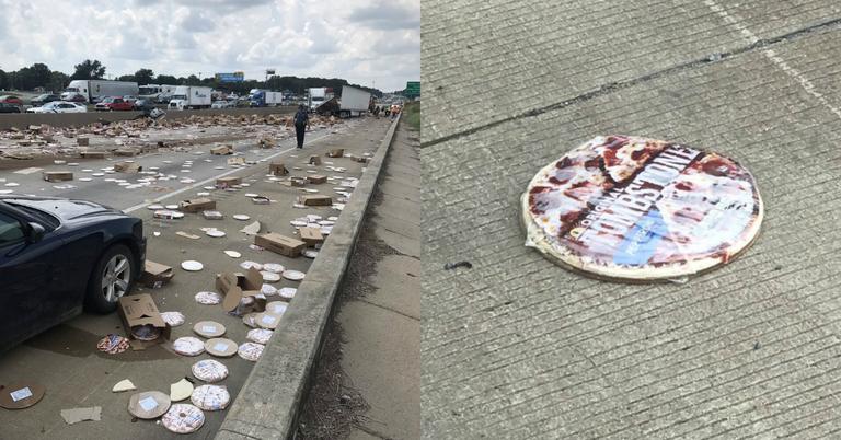 Pizza Was Spewed All over an Arksansas Highway After This Truck Accident