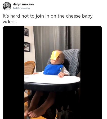 The "Cheese Challenge" Has Parents Throwing Slices on Their Baby's Faces