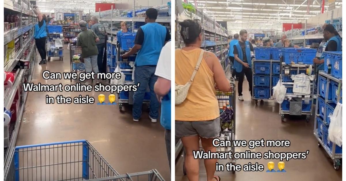 Walmart Shopper Frustrated By Number of Online "Pickers" in Store