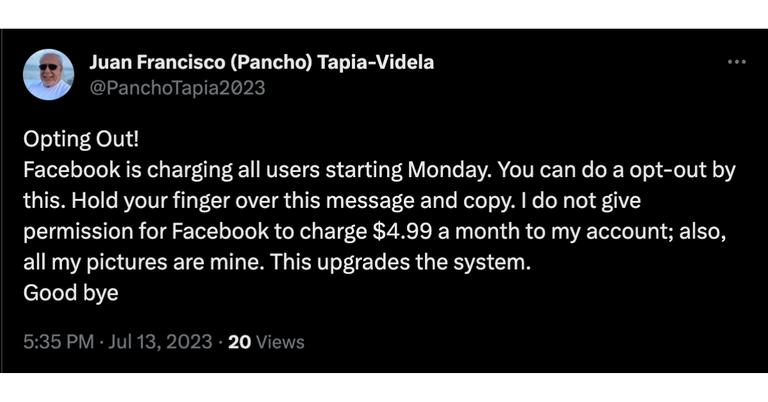 Will Facebook Start Charging Users $4.99 a Month? What We Know