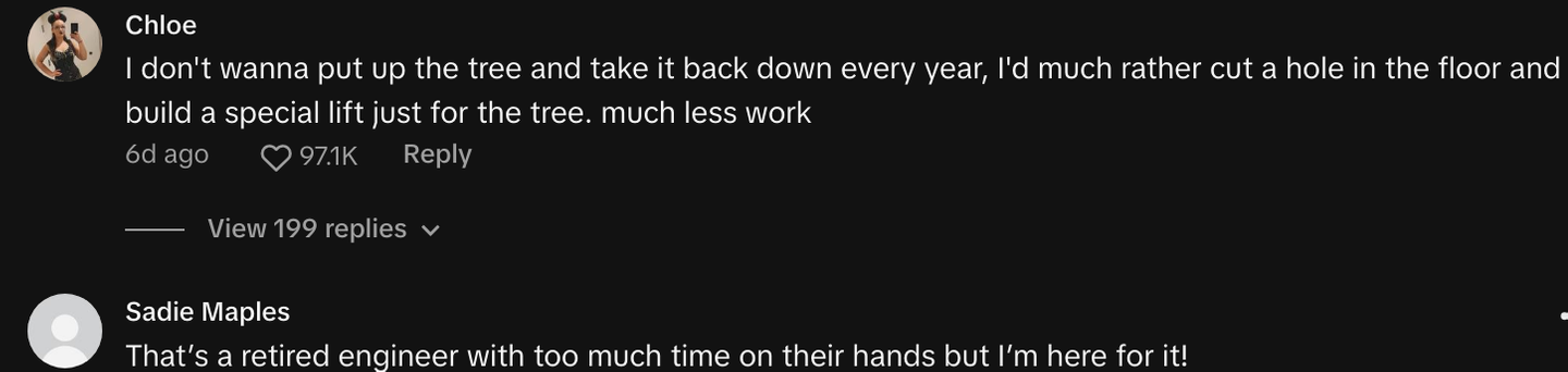 Homeowner’s Hideaway Christmas Tree Platform Stuns TikTok