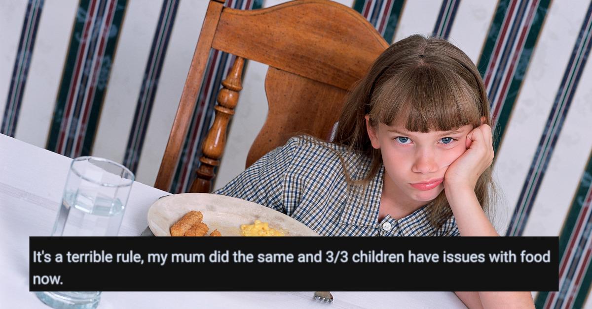 Mom Blasted for Telling Friend’s Kid to ”Clean Their Plate”