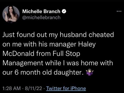 Inside Michelle Branch's Messy Relationship with Husband Patrick