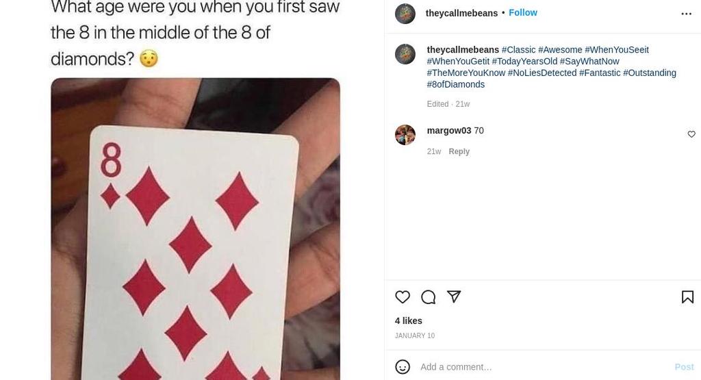 This 8 of Diamonds Optical Illusion Has People Freaking Out
